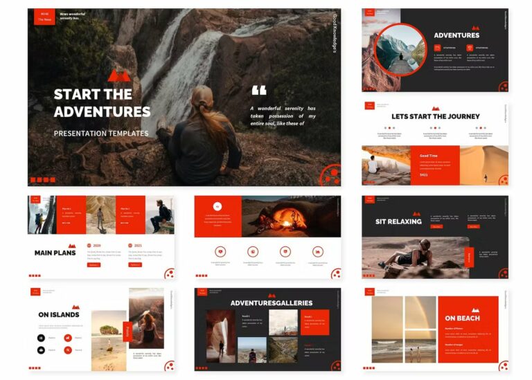 Start The Adventure PowerPoint Template – MasterBundles
