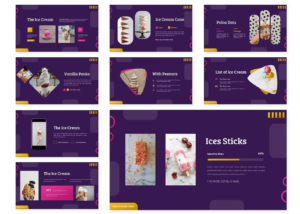 Ice Cream Cones Google Slides Template | Master Bundles