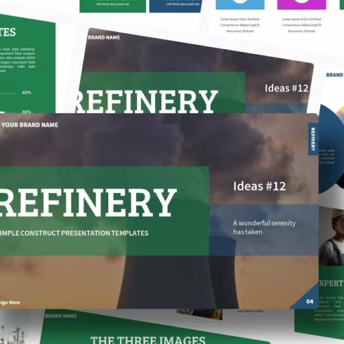 Refinery PowerPoint Template | Master Bundles