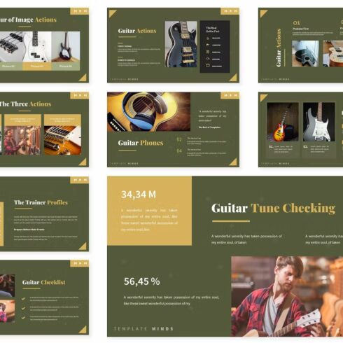 Guitarine Powerpoint Template – MasterBundles