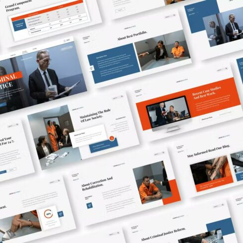 Criminal Justice PowerPoint Presentation Template – MasterBundles