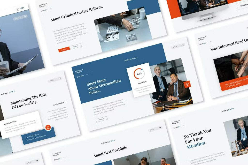 Criminal Justice PowerPoint Presentation Template – MasterBundles