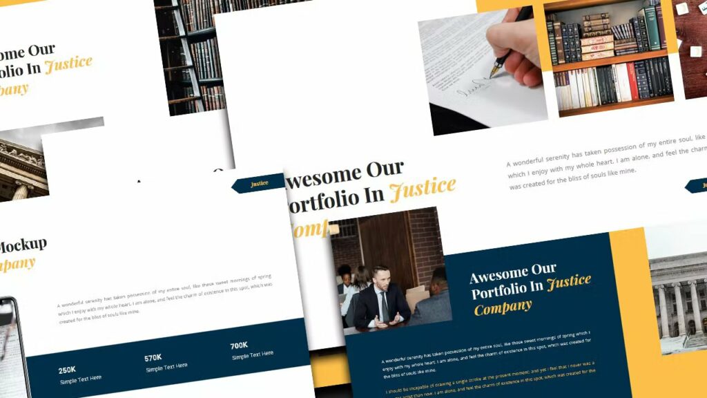 Justice - Law and Justice PowerPoint Template – MasterBundles