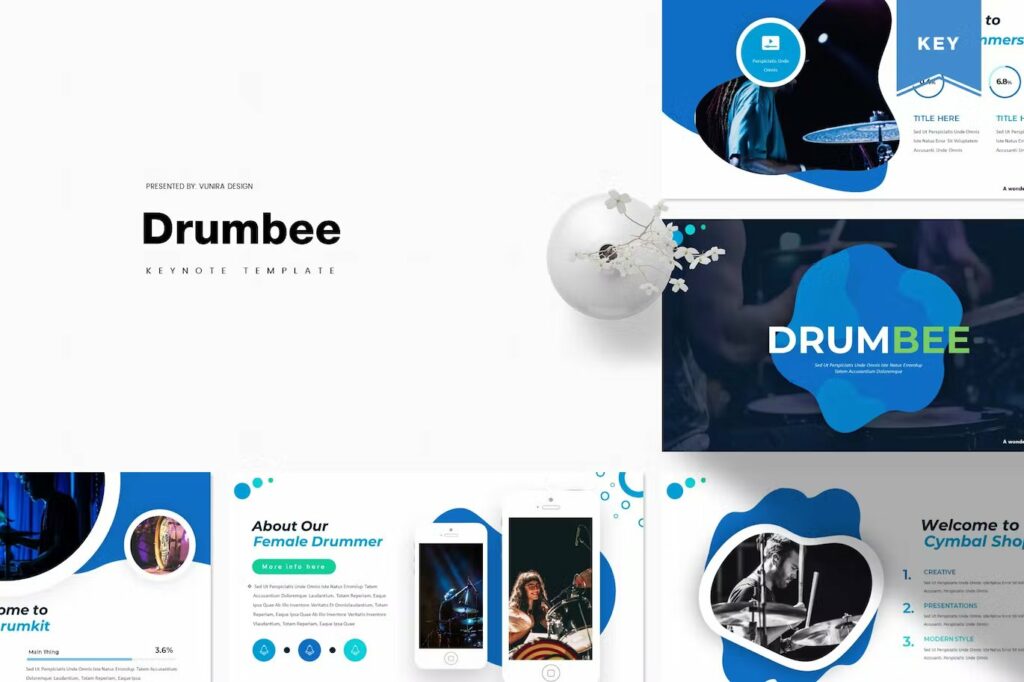 Drumbee | Keynote Template – MasterBundles