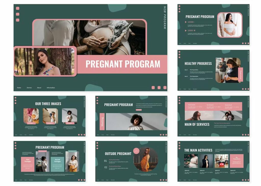 Pregnant Program | Keynote Template | Master Bundles