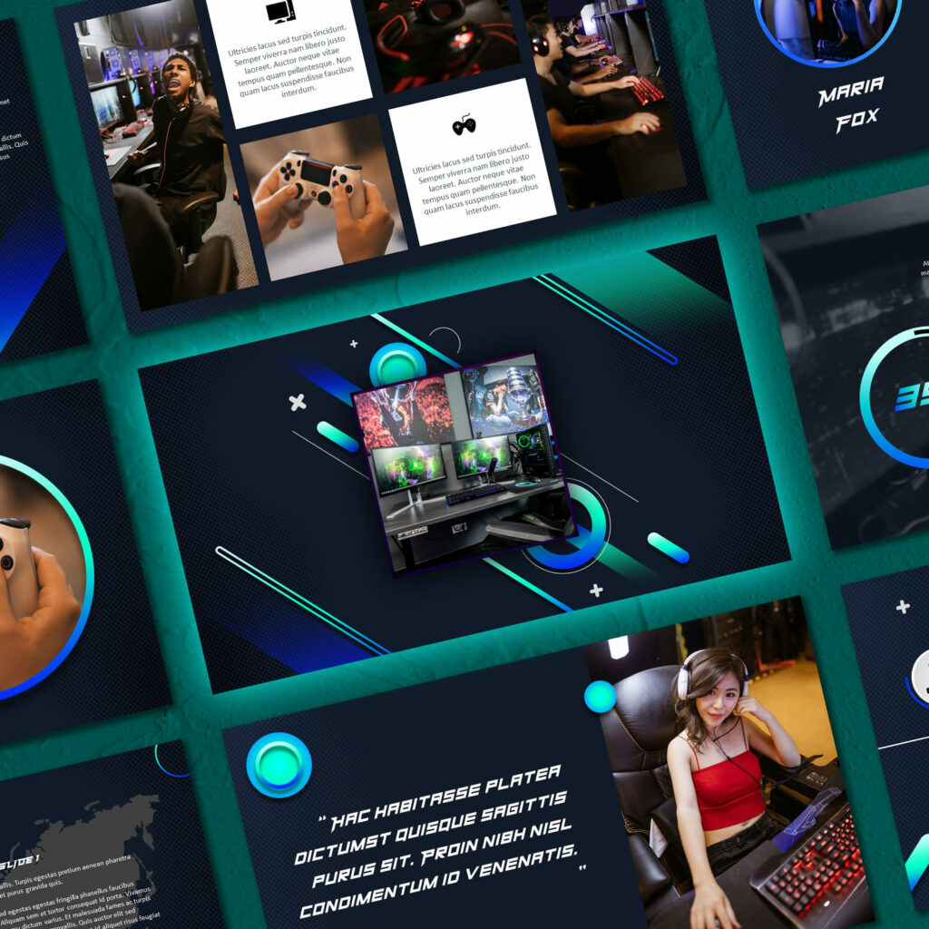 Free Gaming PowerPoint Template – MasterBundles
