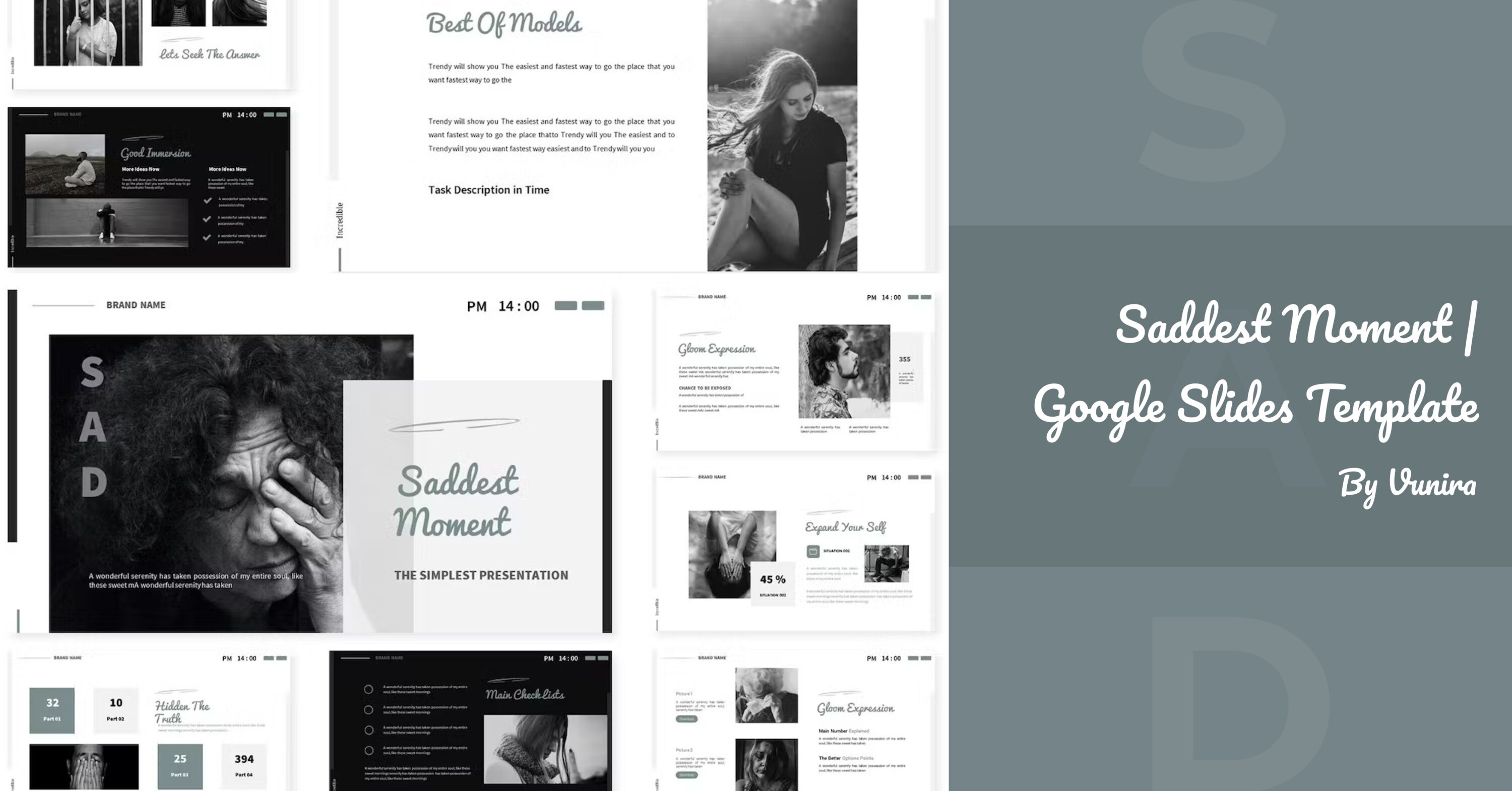 Saddest Moment Google Slides Template – MasterBundles
