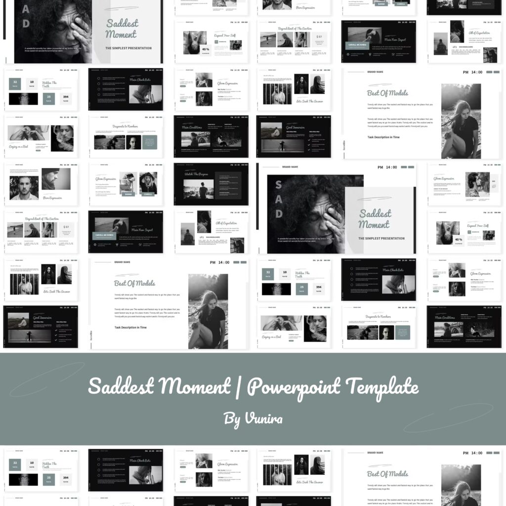 Saddest Moment PowerPoint Template – MasterBundles