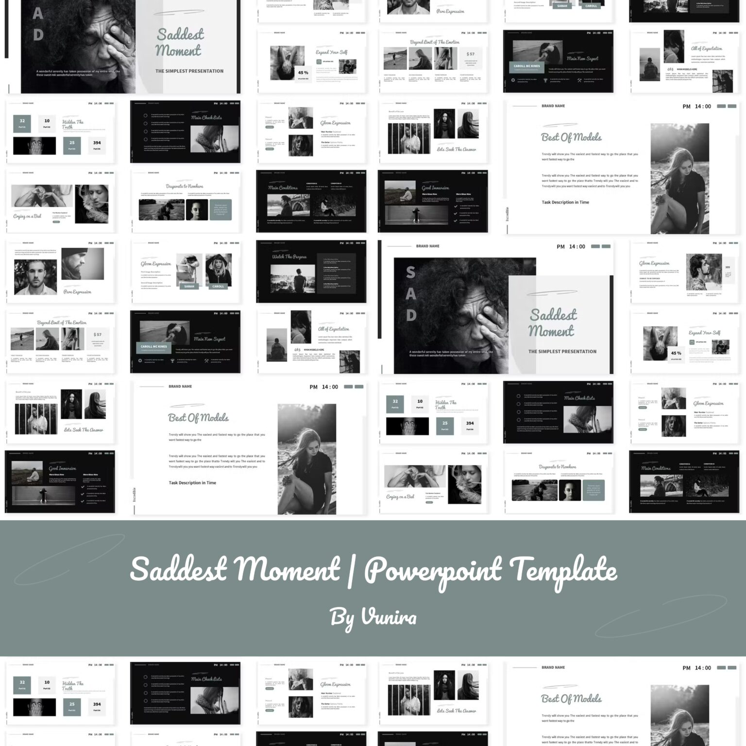 Saddest Moment PowerPoint Template – MasterBundles