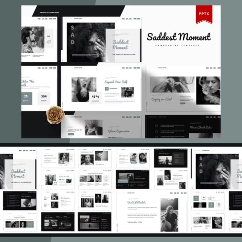 Saddest Moment PowerPoint Template – MasterBundles