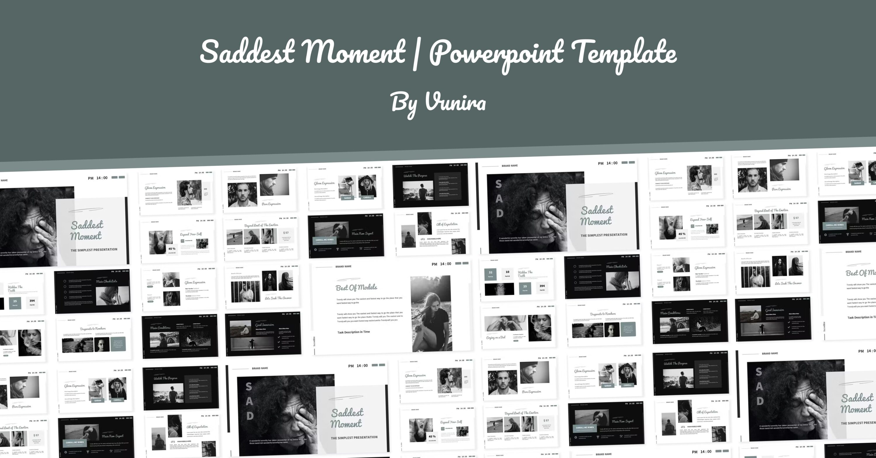 Saddest Moment PowerPoint Template – MasterBundles