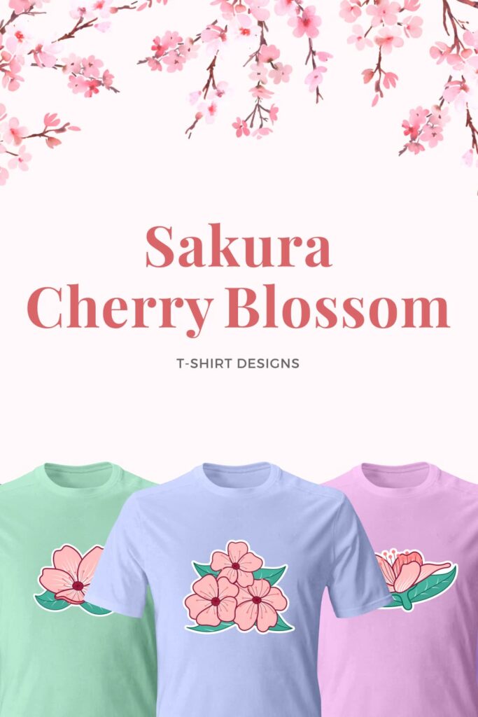 Sakura Cherry Blossom SVG T-Shirt Designs – MasterBundles