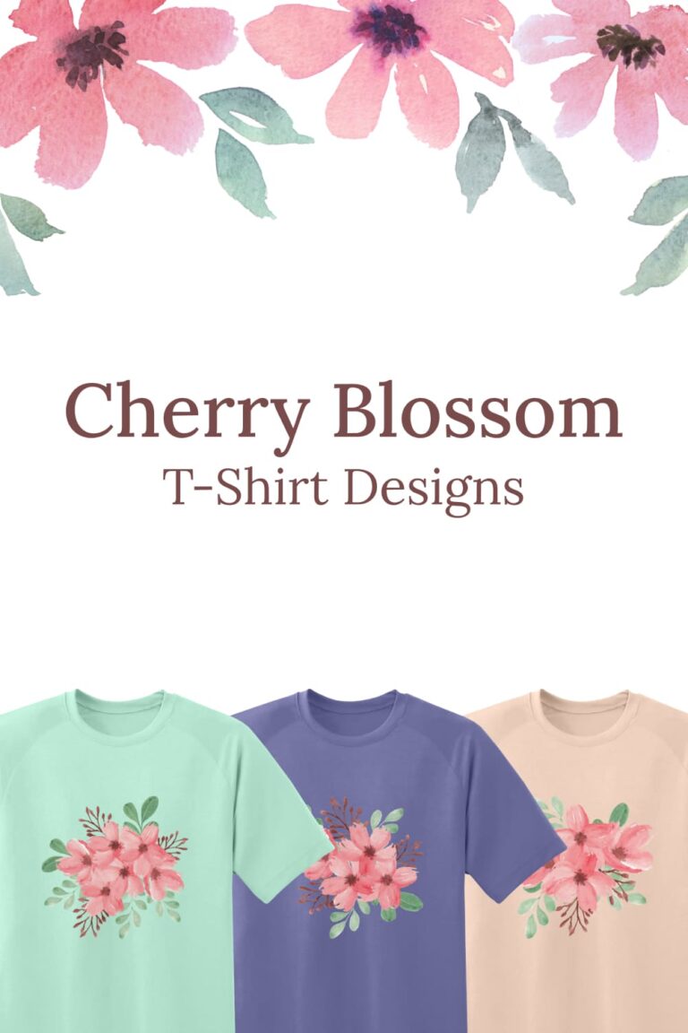 SVG Cherry Blossom T-Shirt Designs – MasterBundles