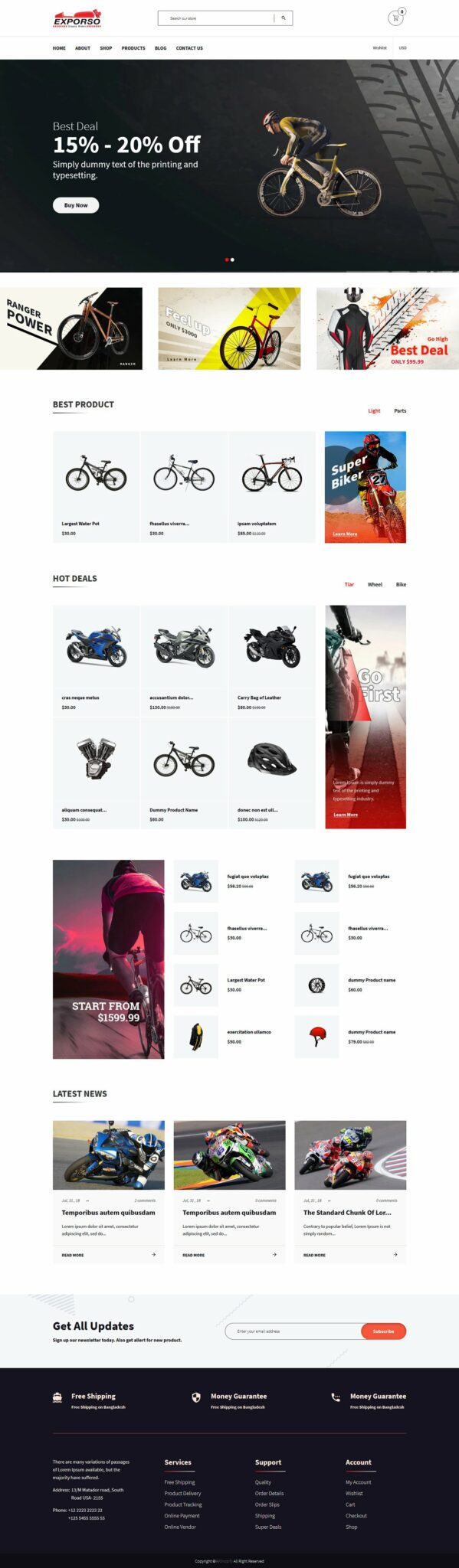 Bike, Car Auto Parts, Shopify Theme – MasterBundles