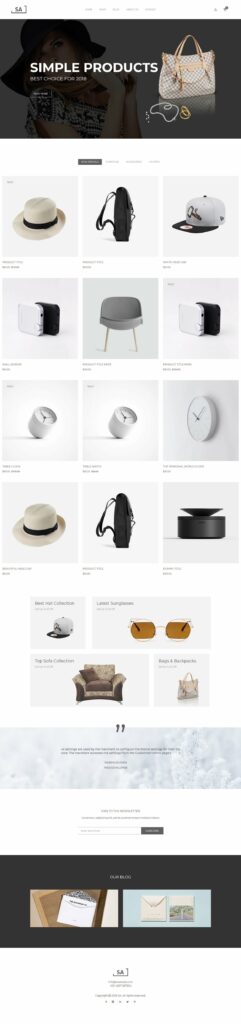Minimalist Shopify Theme – Sa – MasterBundles