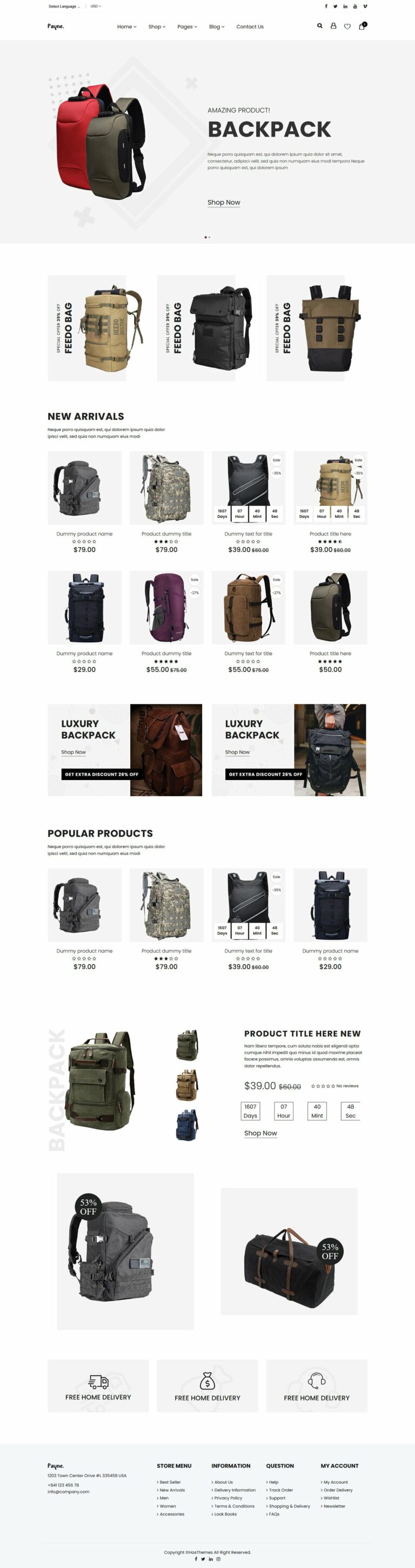 ECommerce Shopify Theme - Payne – MasterBundles