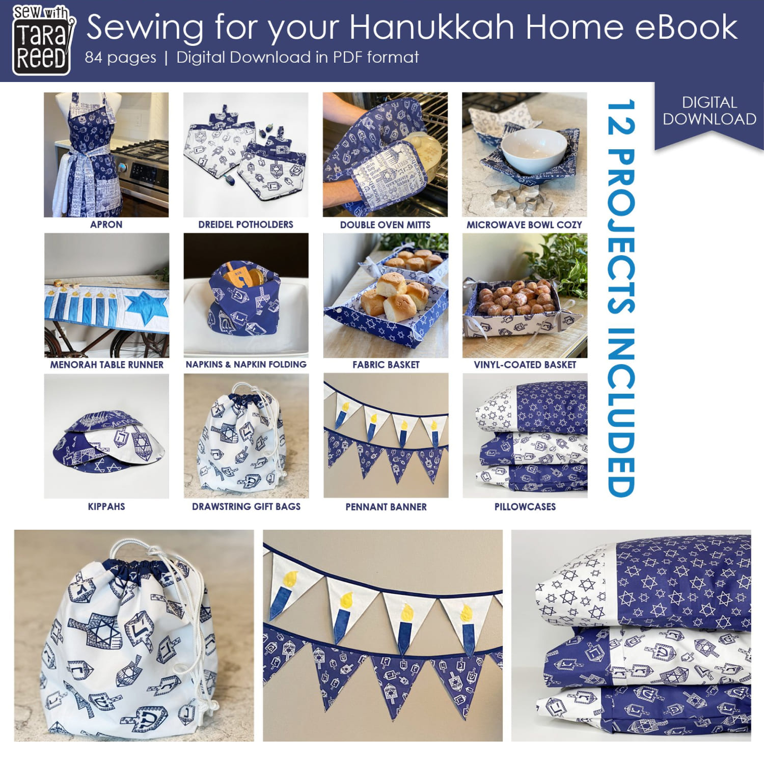 Hanukkah Round Circle Sign Bundle SVG DXF PNG | Master Bundles