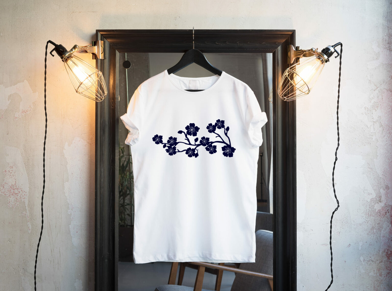 Silhouette Cherry Blossom T-Shirt Designs – MasterBundles