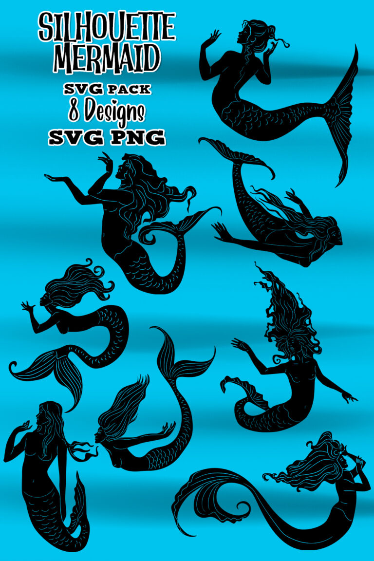 Silhouette Mermaid SVG Designs – MasterBundles
