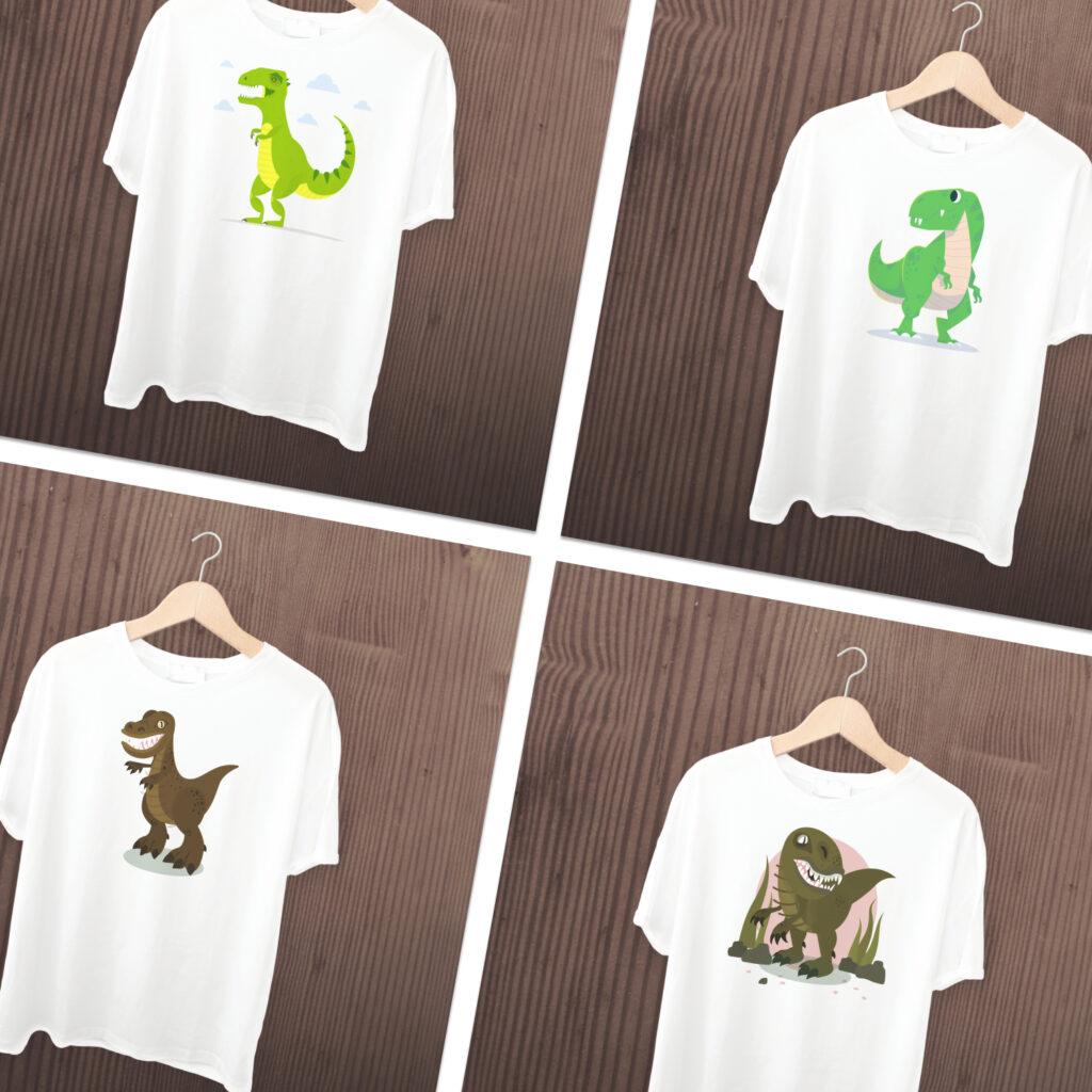 Tyrannosaurus T-rex SVG T-shirt Designs Bundle – MasterBundles