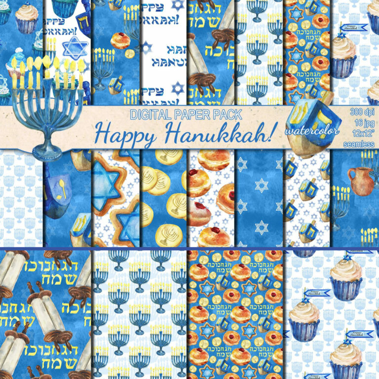 Hanukkah Jewish Holiday Design – MasterBundles