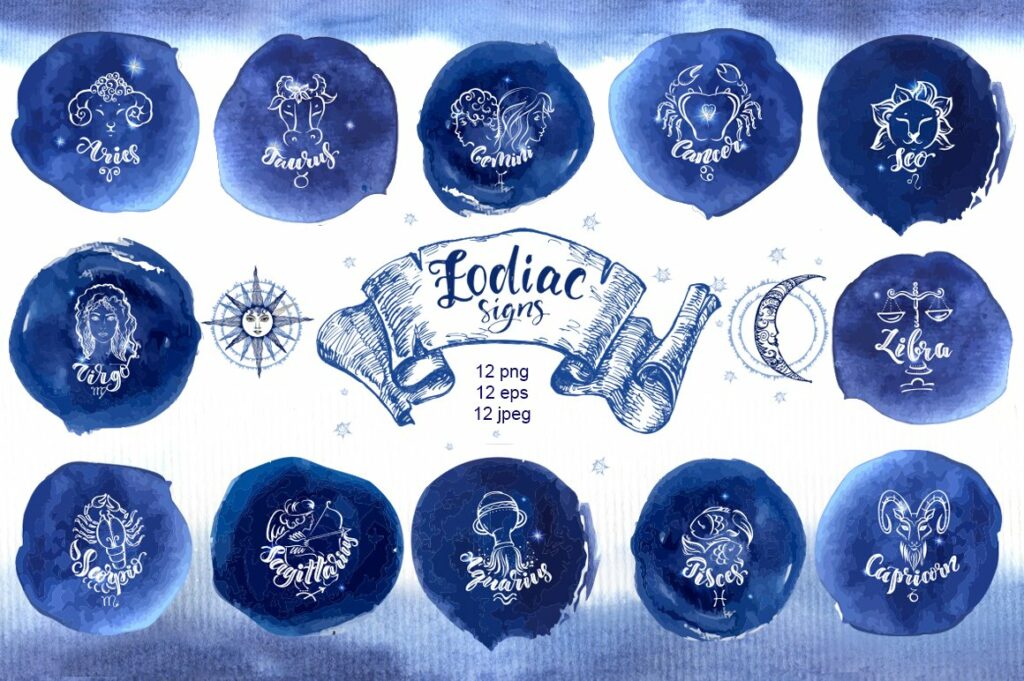 Artistic Zodiac Signs – MasterBundles