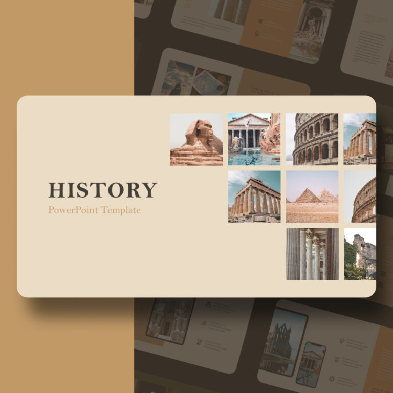 History Powerpoint Template: 20 Slides – MasterBundles