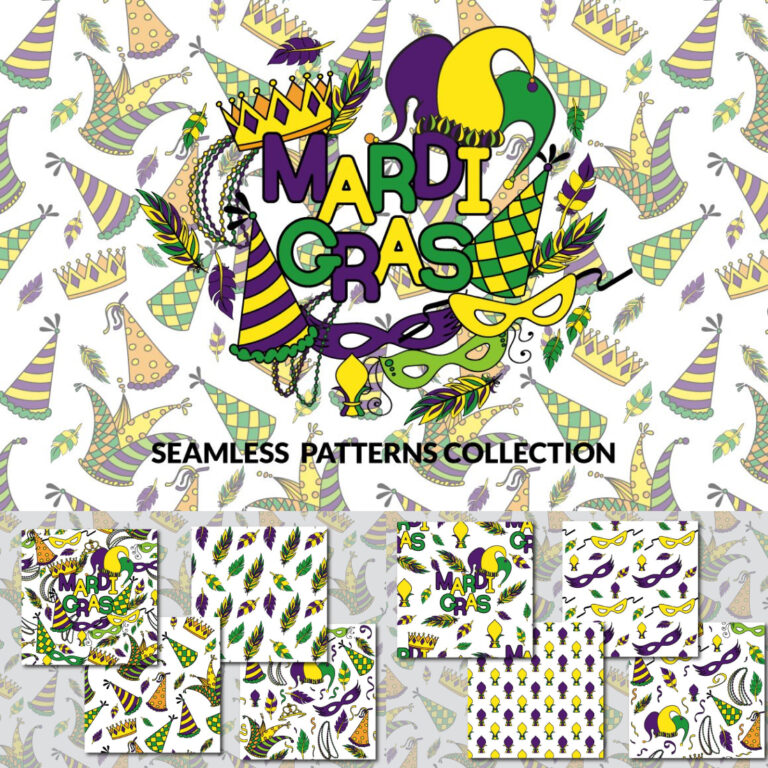 Mardi Gras - Patterns Collection – MasterBundles