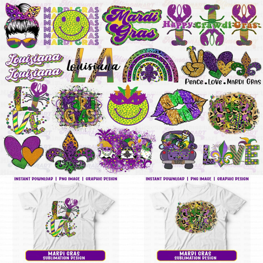 Mardi Gras PNG Bundle – MasterBundles