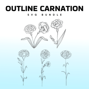 Outline Carnation SVG – MasterBundles