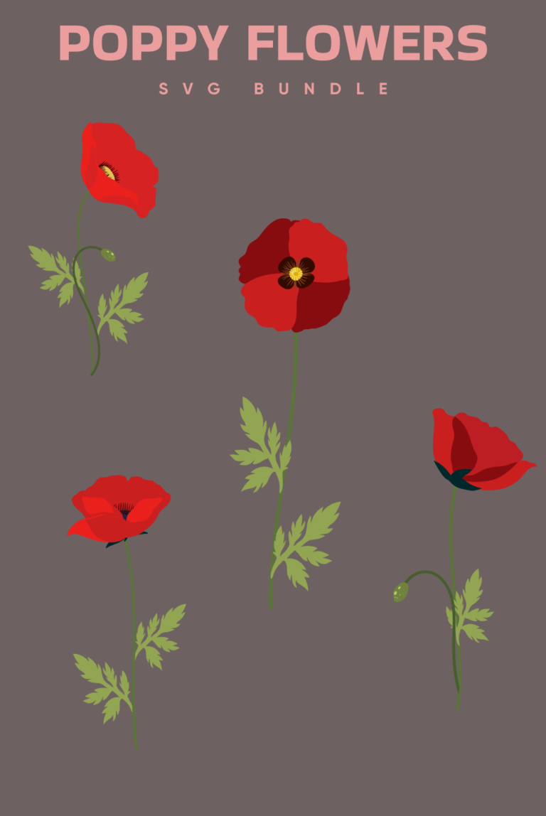 Poppy Flowers SVG Designs – MasterBundles