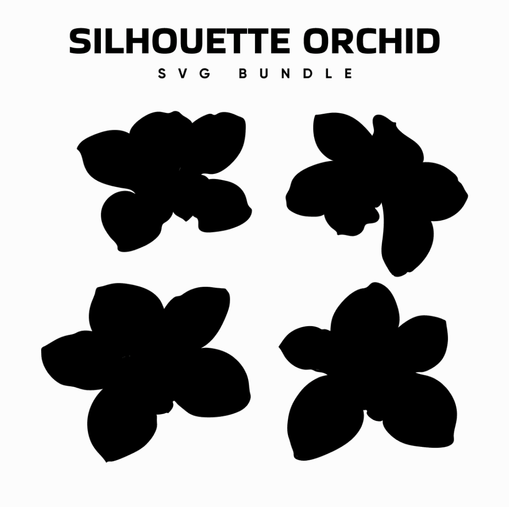 Silhouette Orchid SVG – MasterBundles