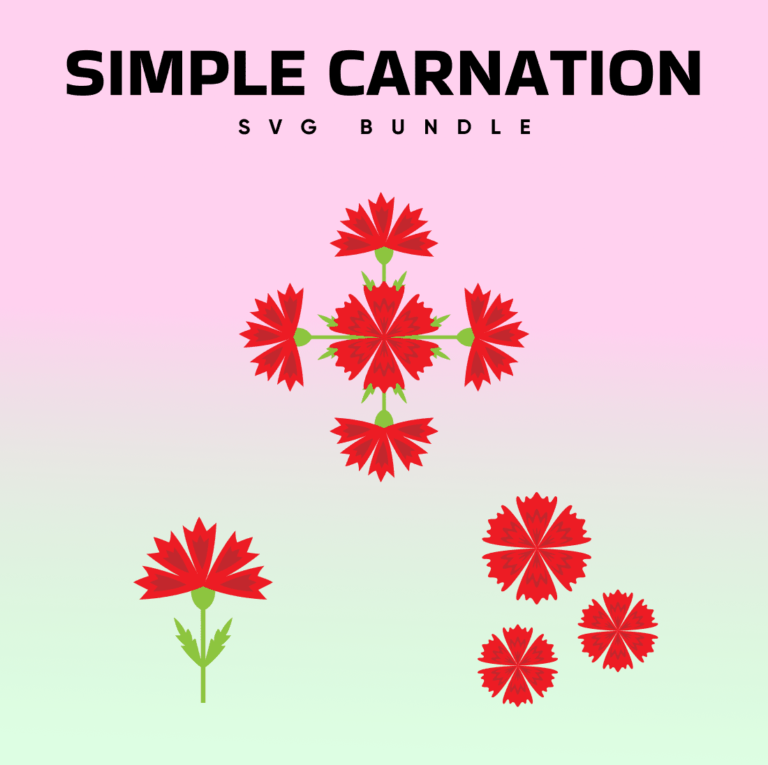 Simple Carnation SVG – MasterBundles