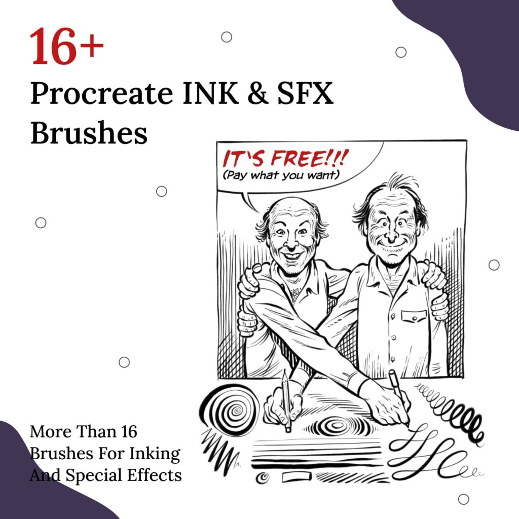 16+ Procreate INK & SFX Brushes – MasterBundles