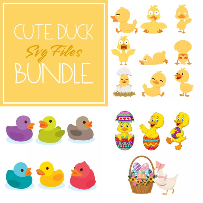 Cute Duck SVG Files – MasterBundles