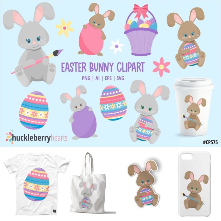 Easter Bunny Clipart – MasterBundles