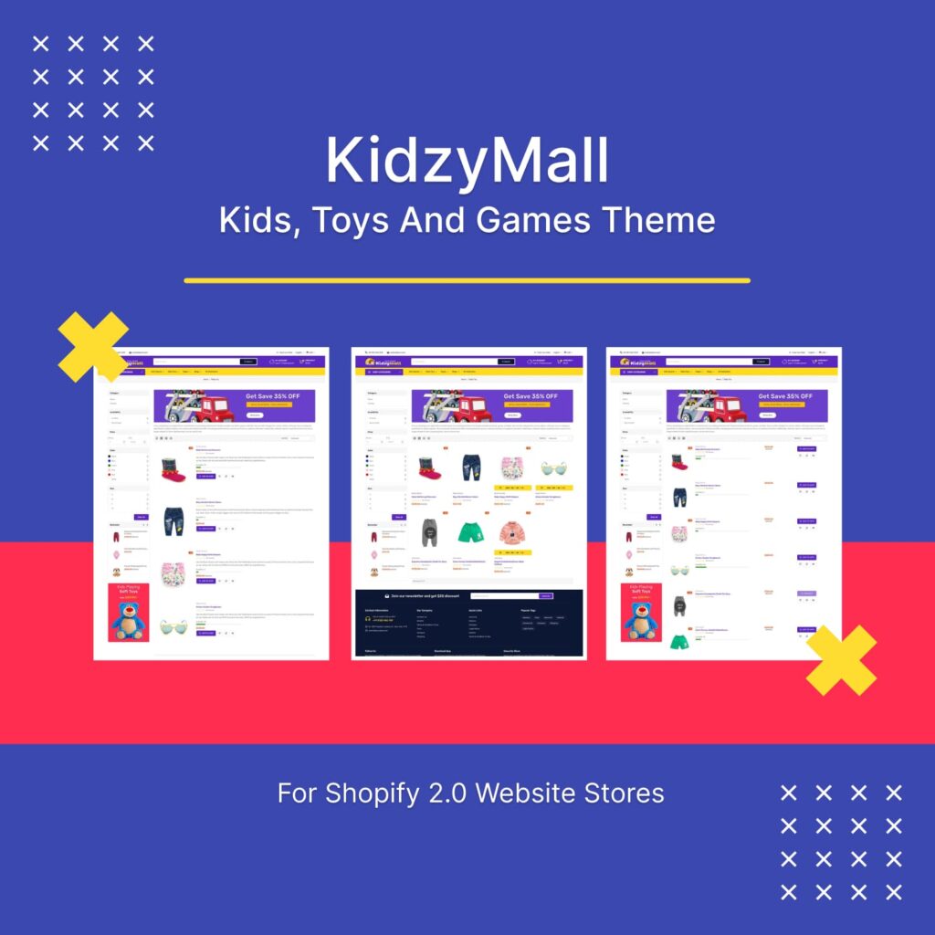 KidzyMall - Kids, Toys and Games Theme for Shopify 2.0 Website Stores ...