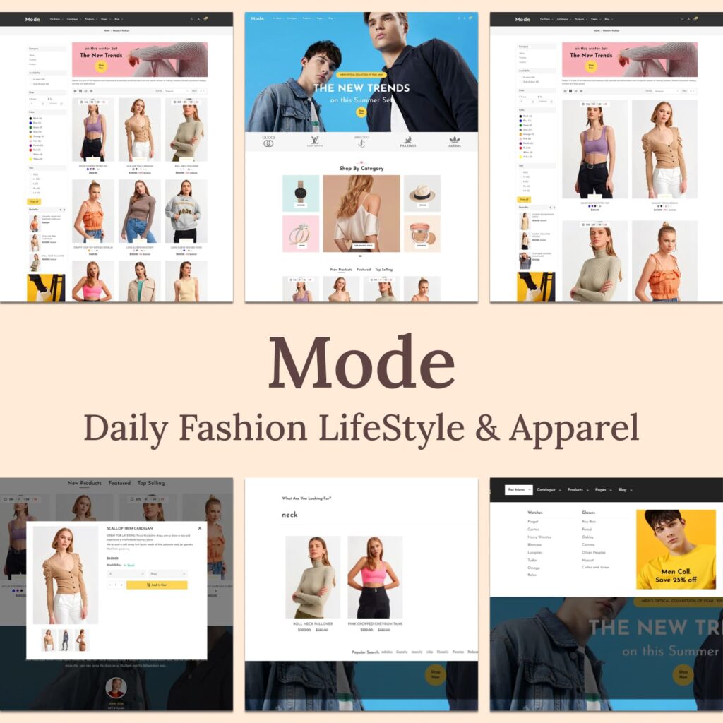 Mode - Daily Fashion LifeStyle & Apparel - A Premium Shopify Responsive ...