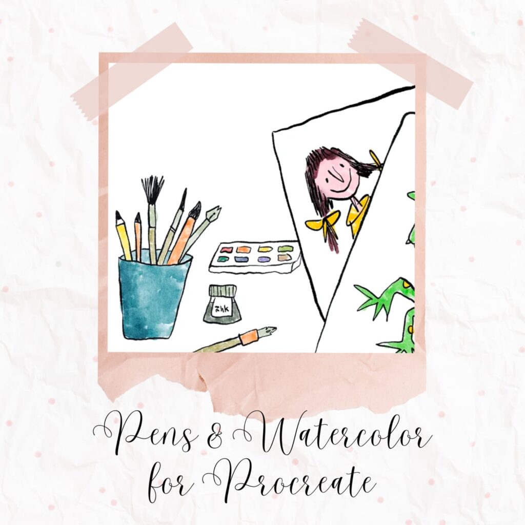 Pens & Watercolor for Procreate – MasterBundles