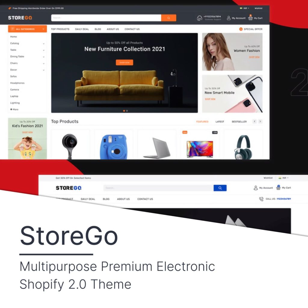 StoreGo - Multipurpose Premium Electronic Shopify 2.0 Theme – MasterBundles