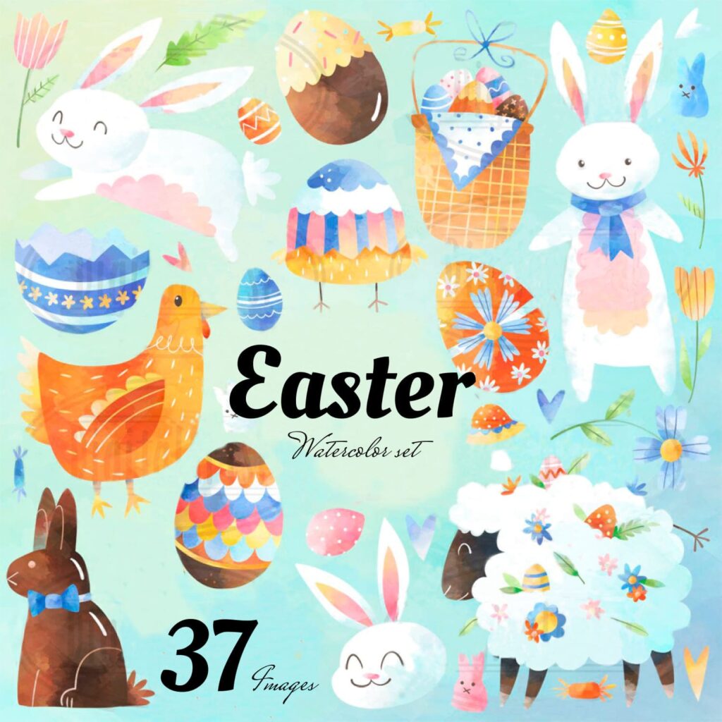 Easter Story Religious Clipart | MasterBundles