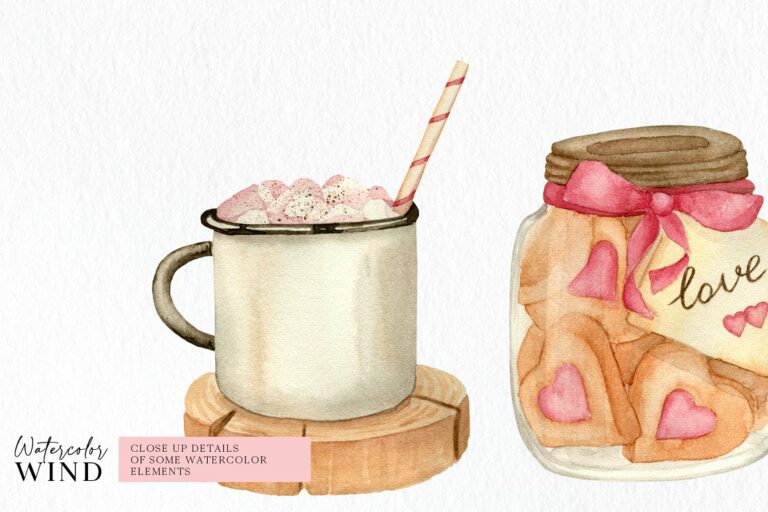 Valentines Day Clipart Pink Sweets – MasterBundles