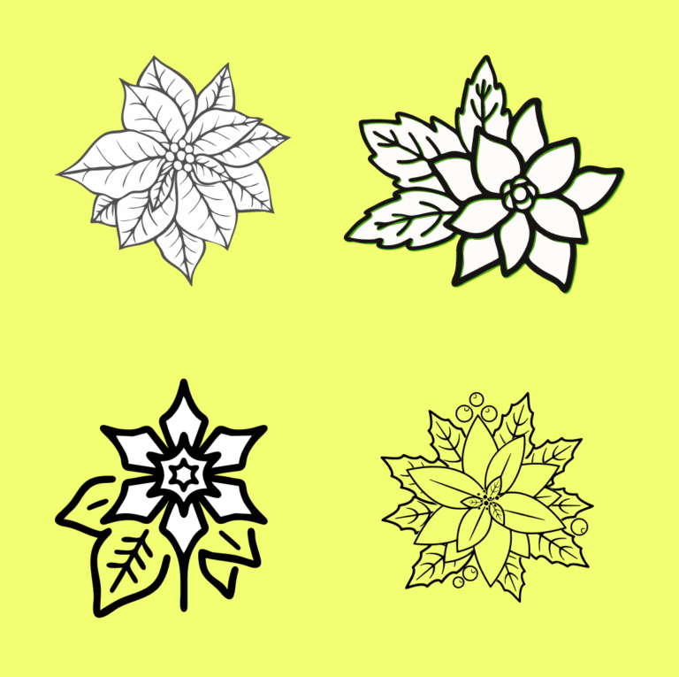 Poinsettia SVG Free – MasterBundles