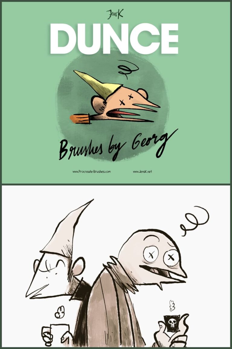 25+ DUNCE Comic Procreate Brushes – MasterBundles