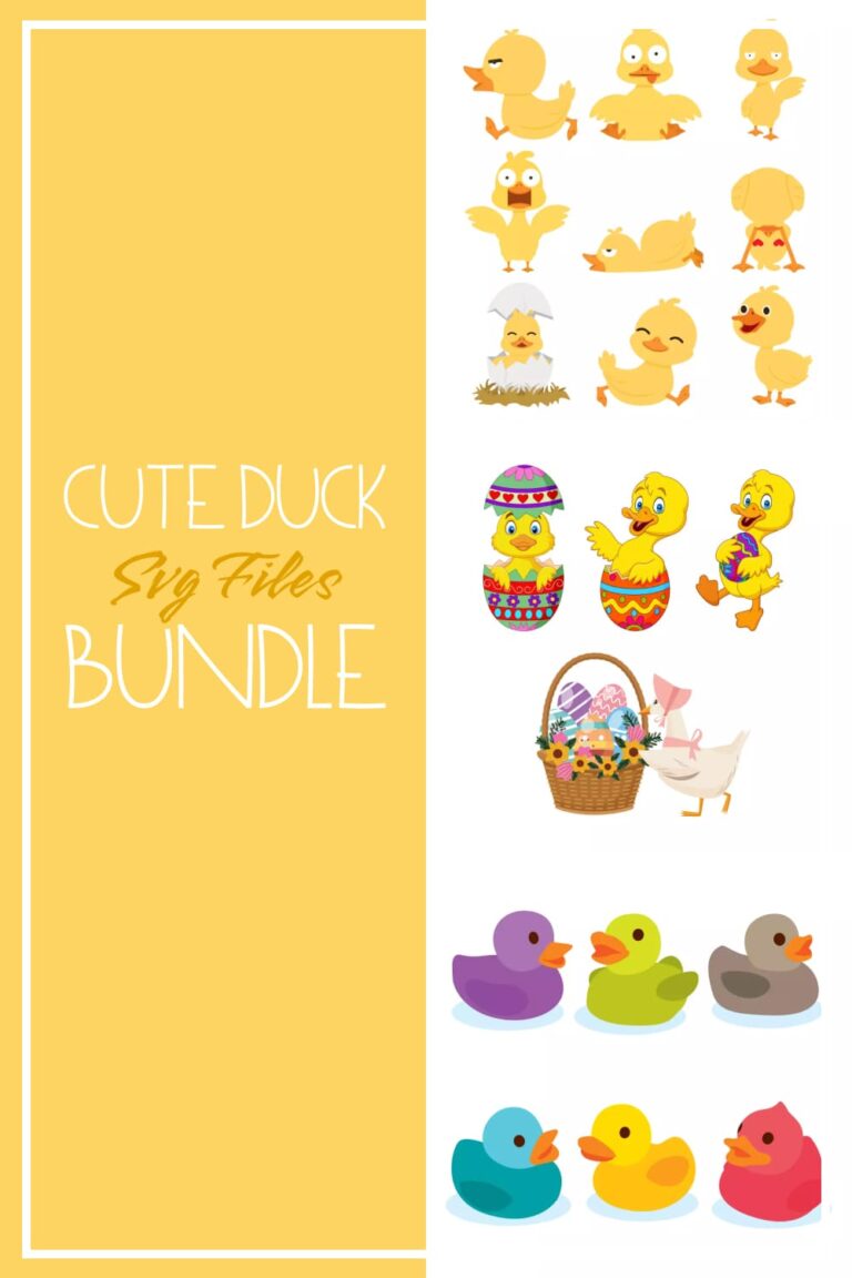 Cute Duck SVG Files Bundle – MasterBundles