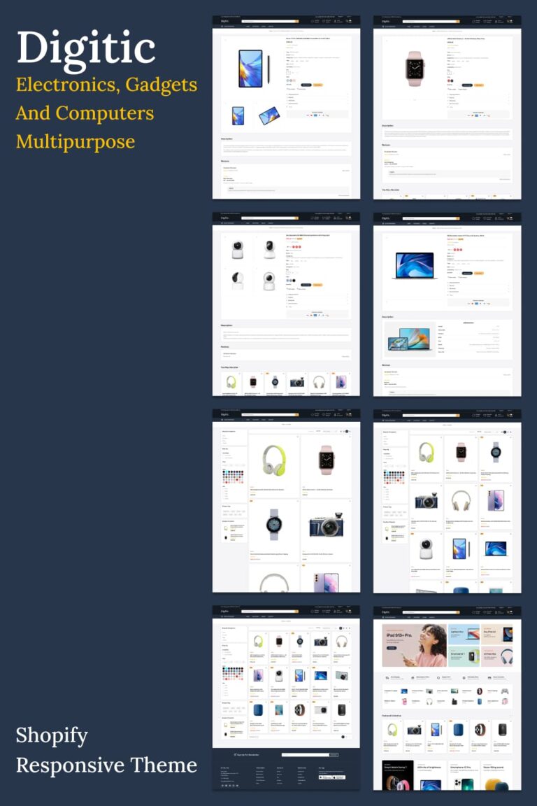 Digitic - Electronics, Gadgets and Computers Multipurpose Shopify Responsive Theme – MasterBundles