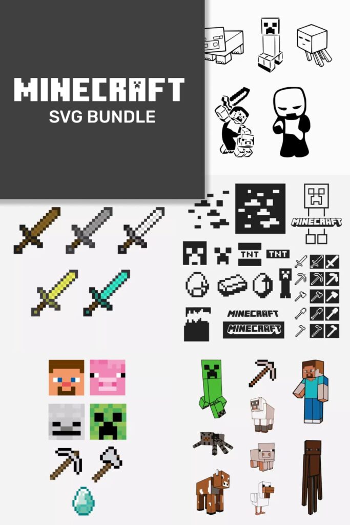 Minecraft Birthday SVG Bundle – MasterBundles