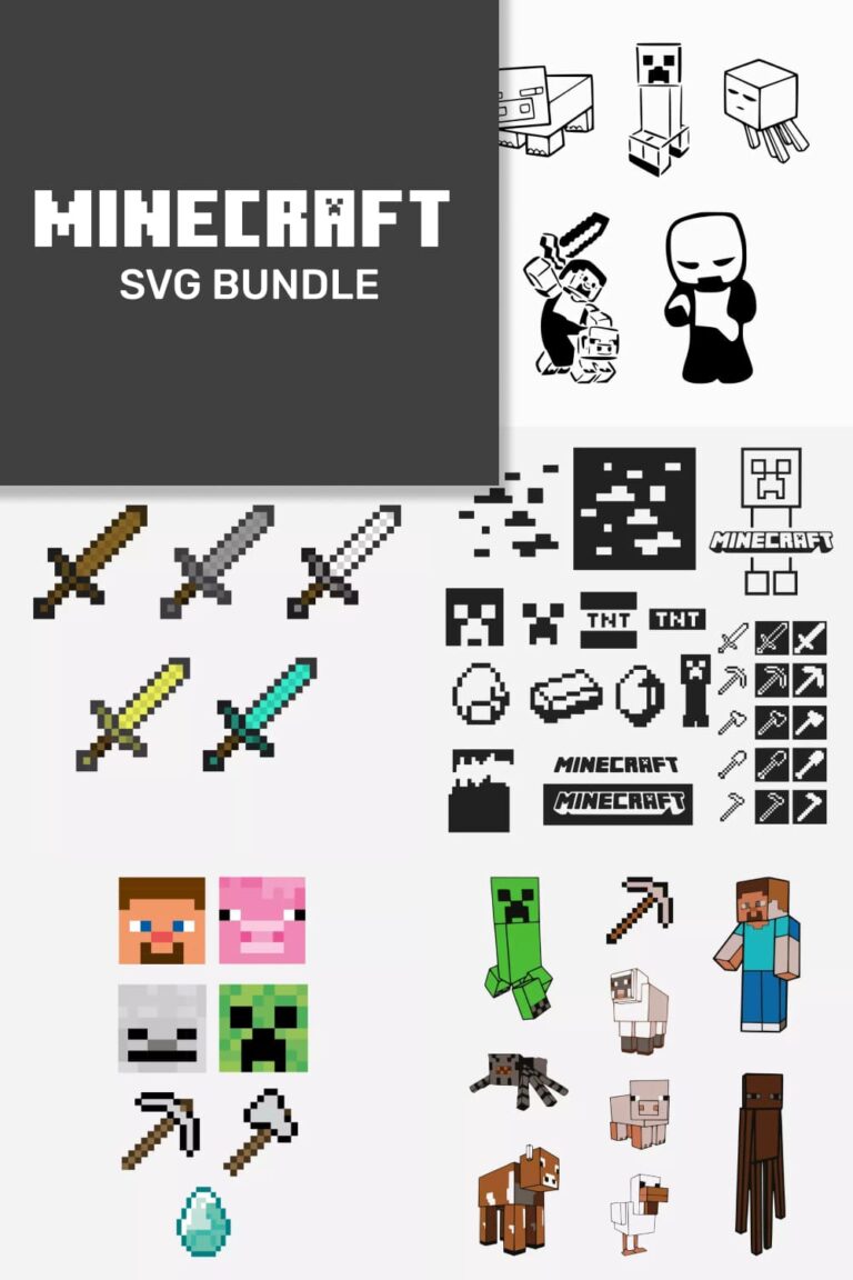 Minecraft Birthday SVG Bundle – MasterBundles