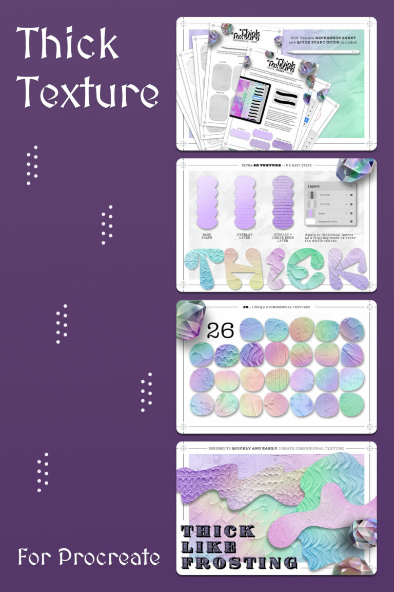 Thick Texture for Procreate – MasterBundles