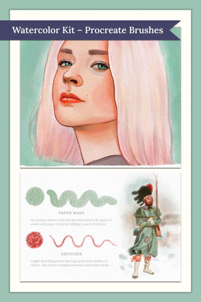 Watercolor Kit – Procreate Brushes – MasterBundles